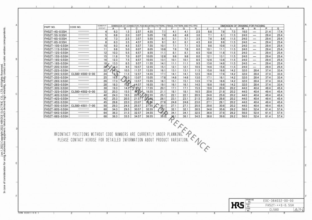 HRS FH52T technical drawing page 4