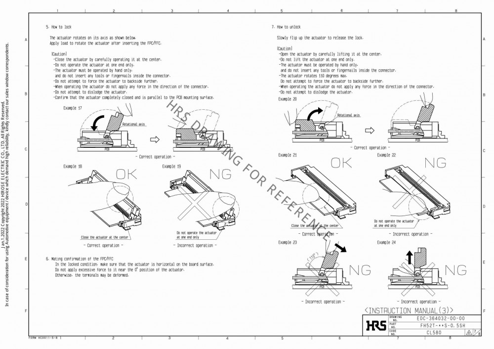 HRS FH52T application instruction page 7
