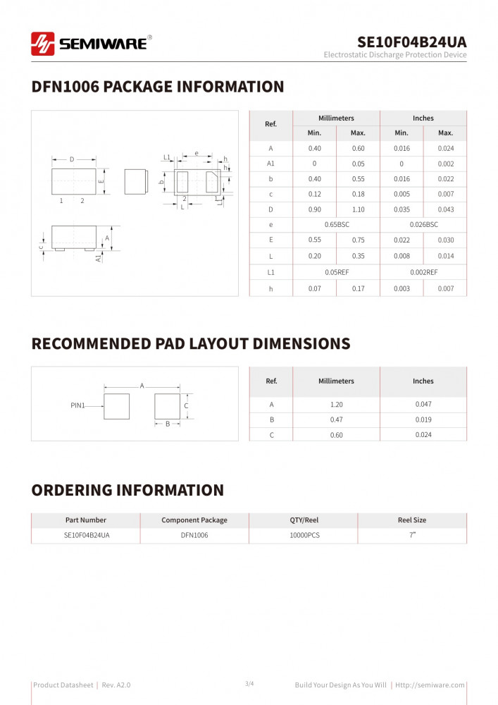 SE10F04B24UA datasheet page 3