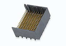 Impact 100 Ohm 5 Pair Vertical Backplane Header, Unguided, Right Endwall, 10 Columns, 150 Circuits, Pin Length 5.50mm, Plated Through Hole Dimension 0.46mm, Lead-Free for sale