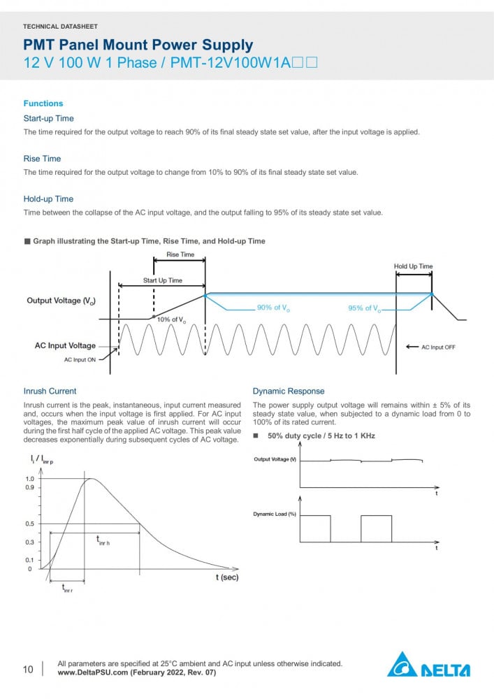 DELTA PML-12V100W1AG datasheet page 10