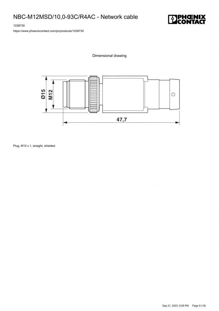 Phoenix Contact 1038730 documentation page 9