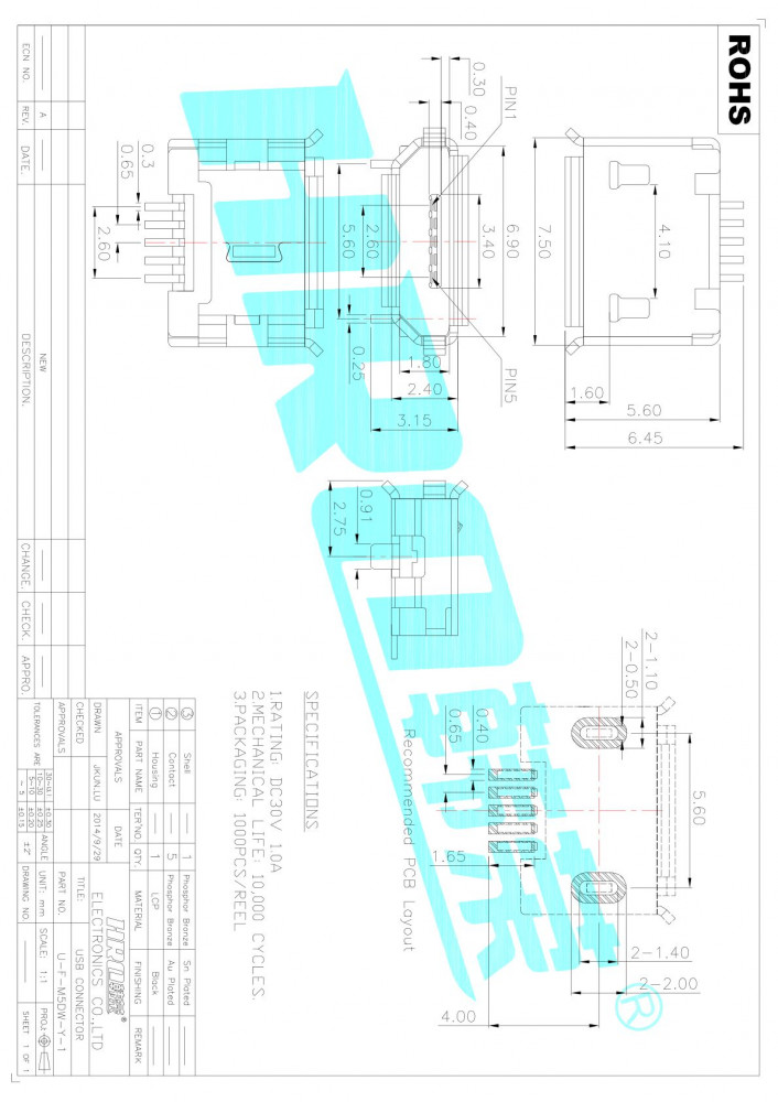 U-F-M5DW-Y-1 technical document preview