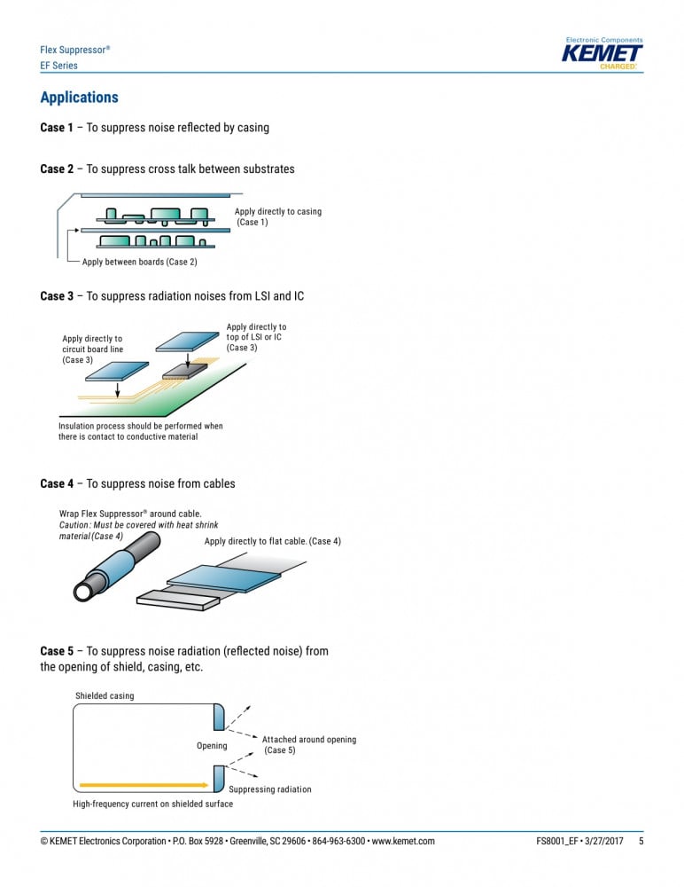 KEMET Flex Suppressor technical document page 5