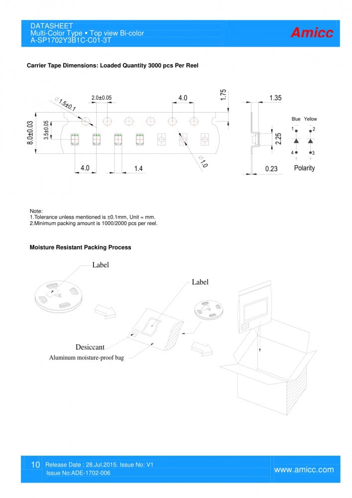A-SP1702Y3B1C-C01-3T datasheet page 10