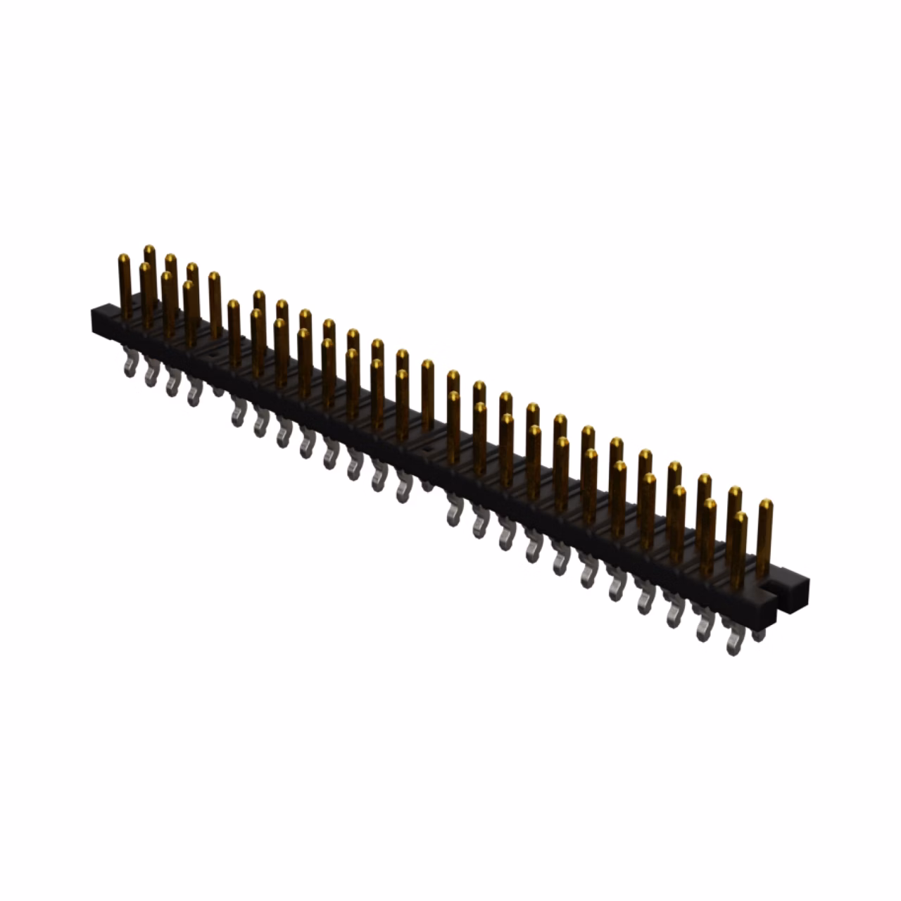 2.00mm Pitch Milli-Grid Straddle Mount Header, 50 Circuits (voids at circuits 9, 10, 28), 0.38µm Gold (Au) Selective Plating, Lead-Free for sale