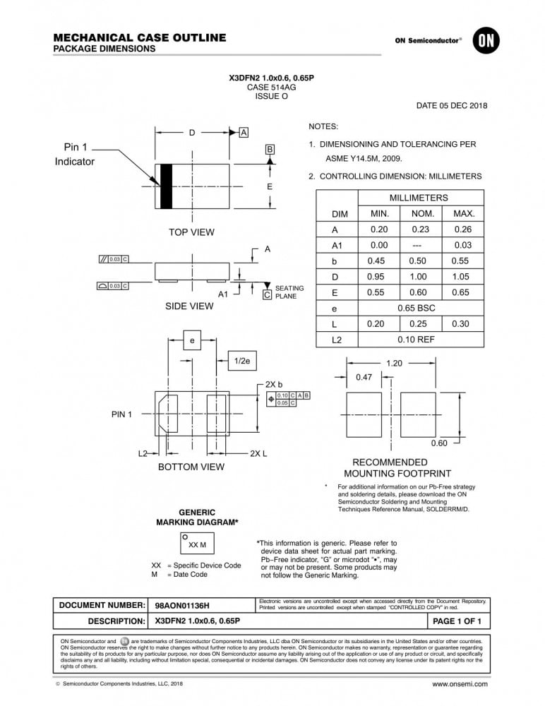 ESDL4151MX4T5G datasheet page 6