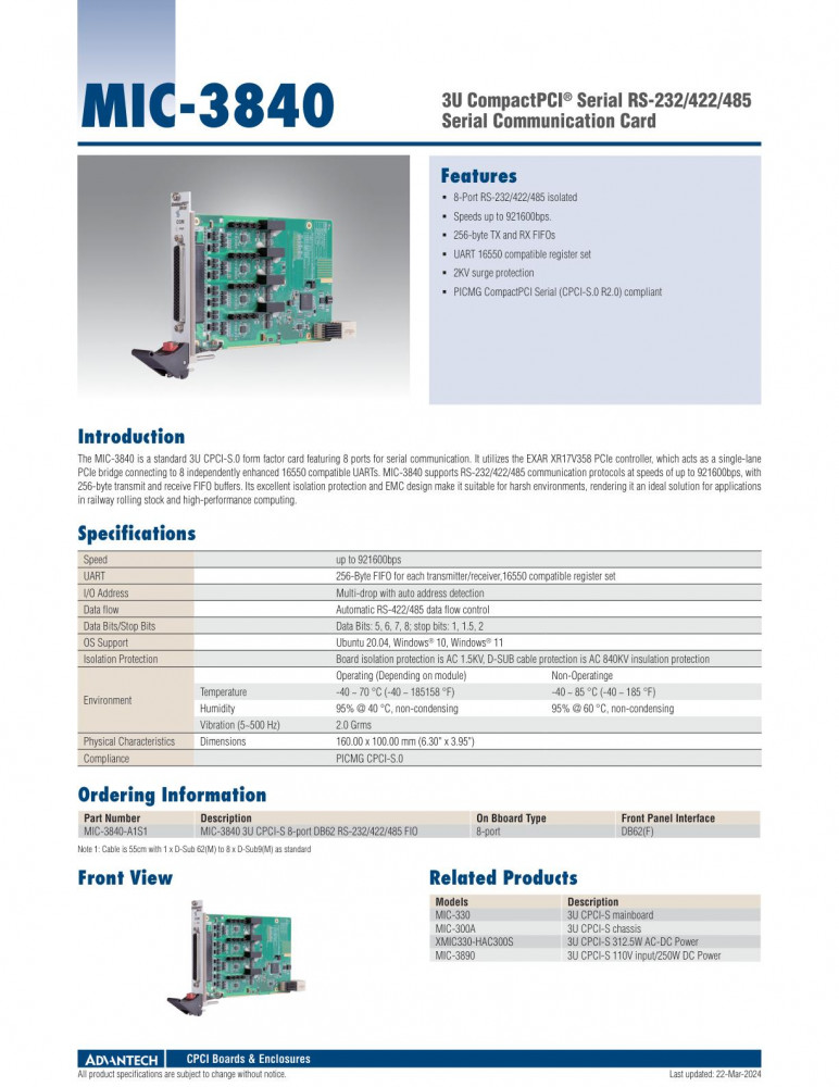 MIC-3840 product document preview