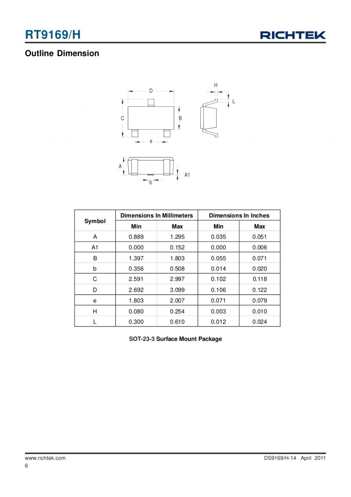 RT9169 datasheet page 6