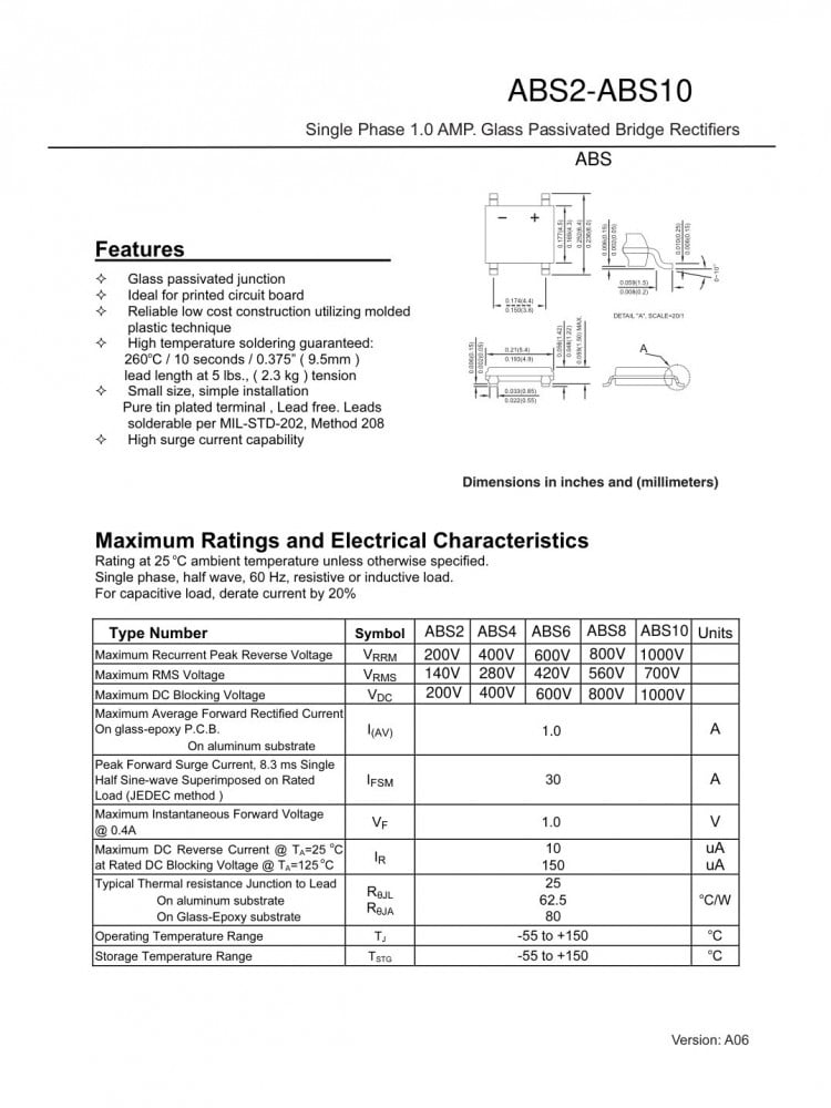 SEP ABS10 datasheet page 1