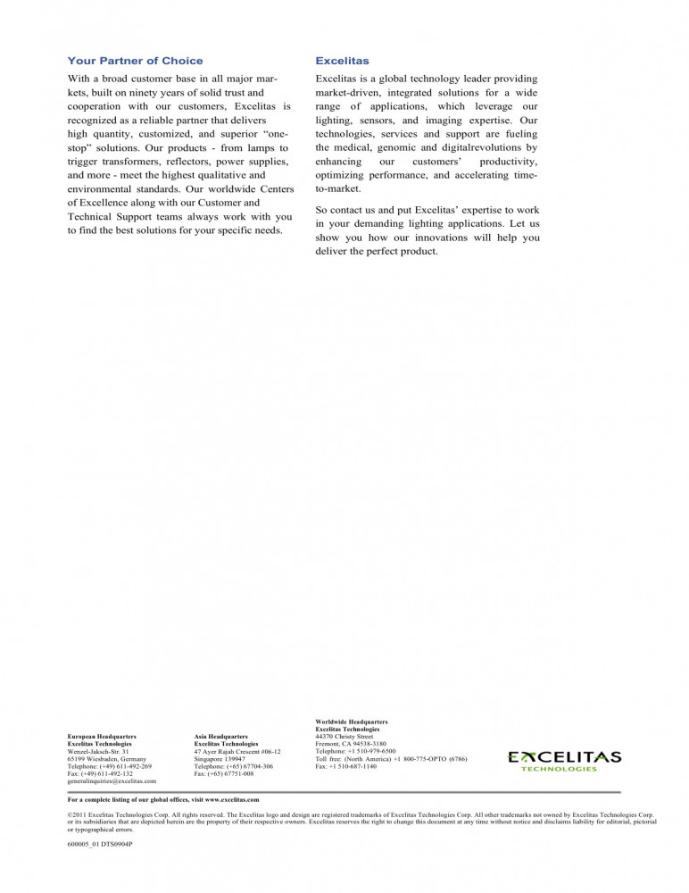 Flashlamp technical document page 4