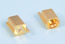 SMPM Plug, Straight, Smooth Bore, PCB, Edge Mount, 500 Pieces Per Reel, 50 Ohms