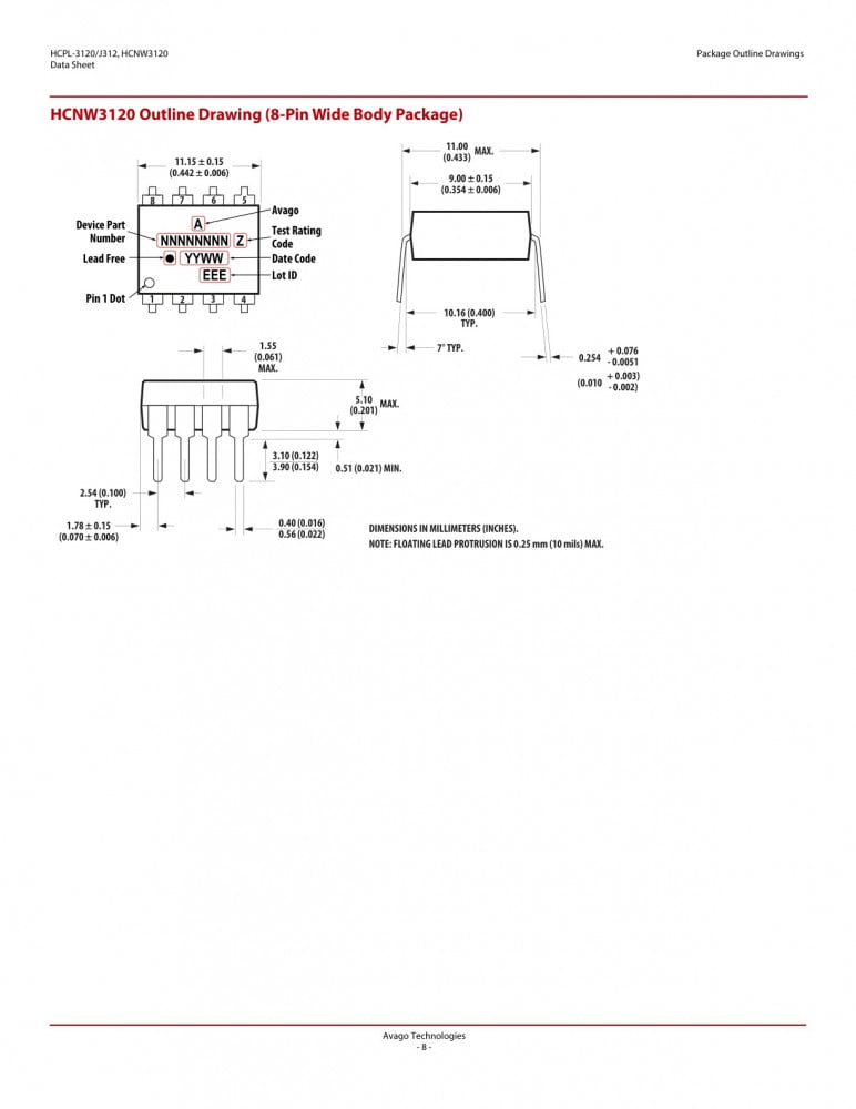 HCPL-J312-500E datasheet page 8