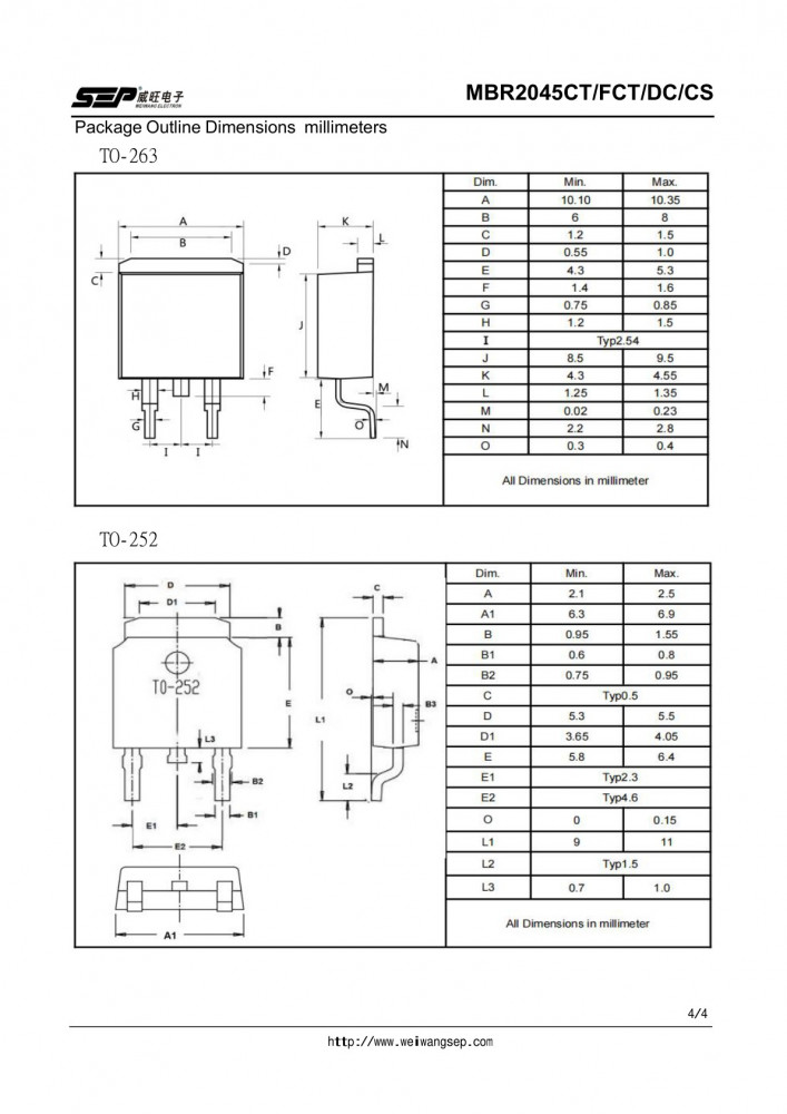 MBR2045CT datasheet page 4