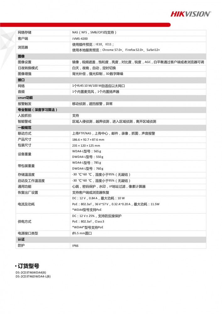 HIKVISION product document page 3