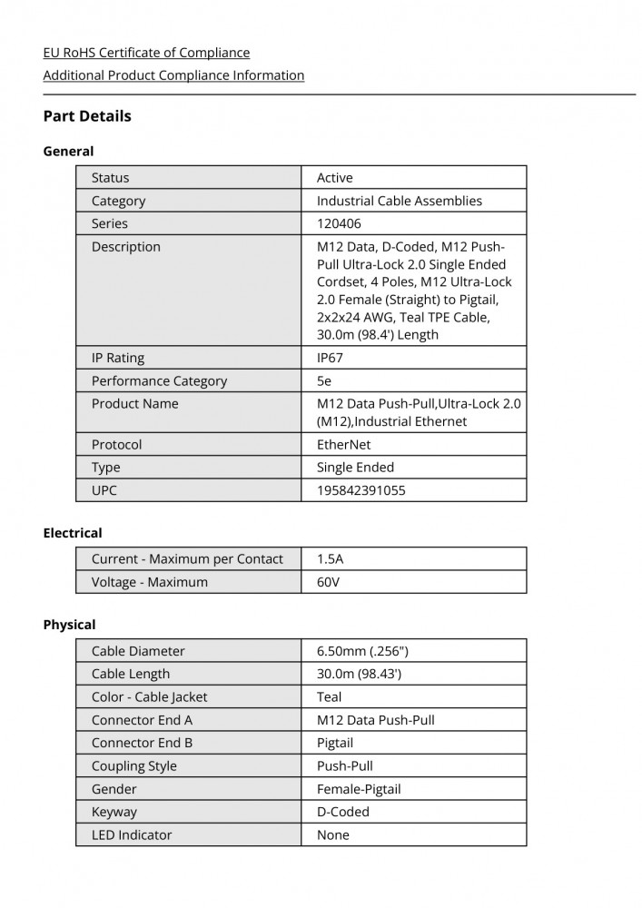 MOLEX product specification page 2