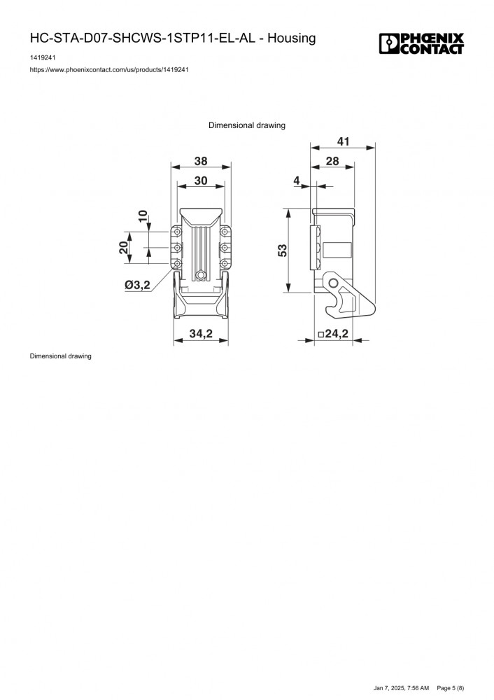 Phoenix Contact 1419241 product documentation page 5