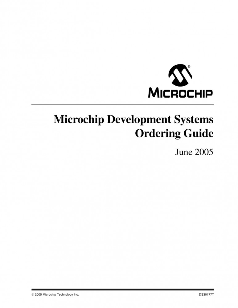 Development Systems Ordering Guide page image 1