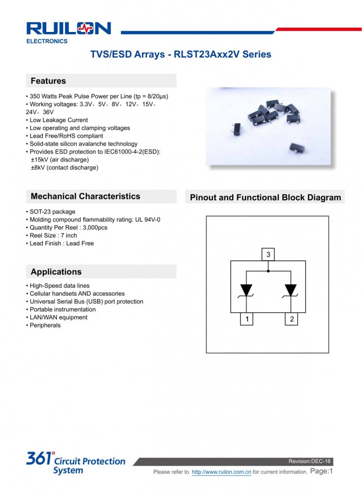 RLST23A052V datasheet page 2