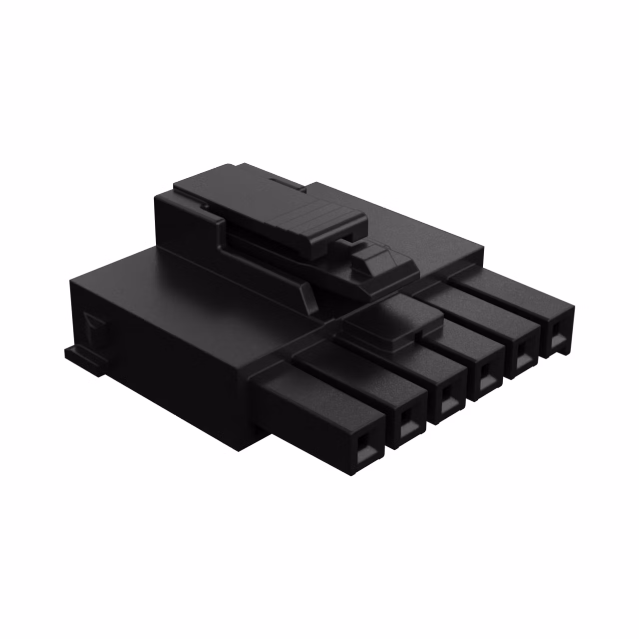 Ultra-Fit Tangless Receptacle Housing, 3.50mm Pitch, Single Row, 6 Circuits, Black, Glow-Wire Capable for sale