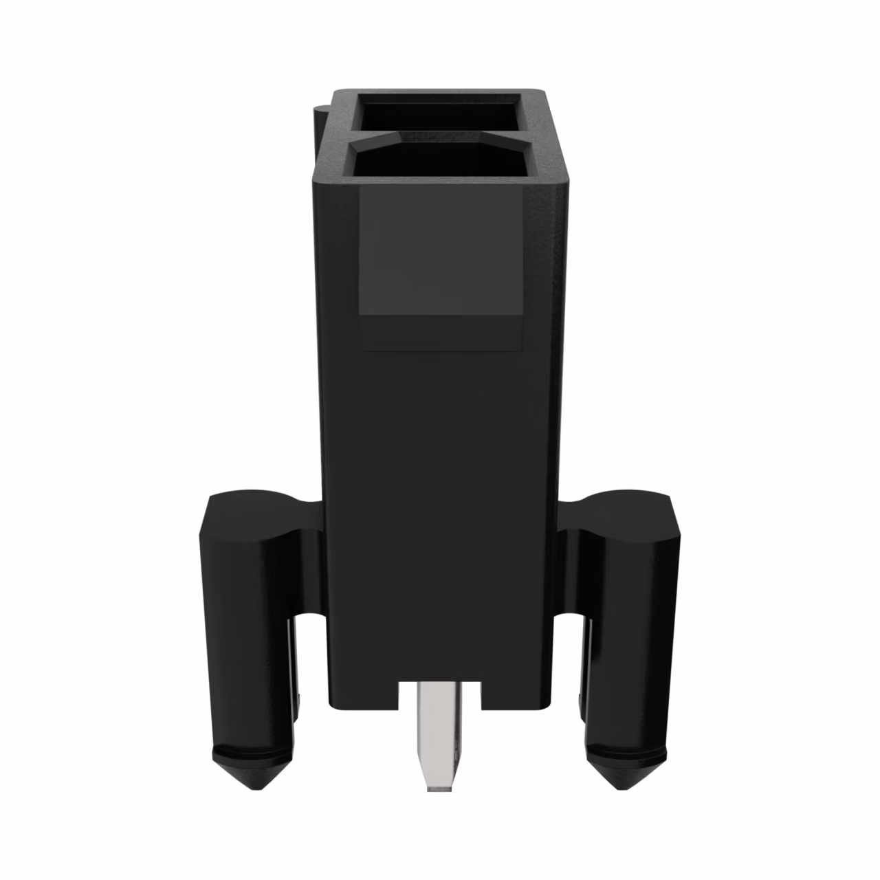 Mini-Fit Versa Color Header, Dual Row, Vertical, with Snap-in Plastic Peg PCB Lock, 2 Circuits, Nylon 6/6, UL 94V-0, Tin (Sn) Plating, Glow-Wire Capable, Black for sale