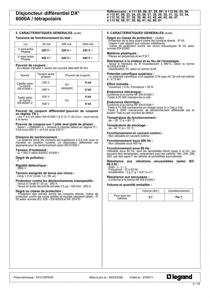 Legrand DX³ technical document page 4