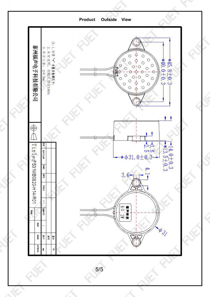 FS31MB0820-H14-R01 approval specification page 6