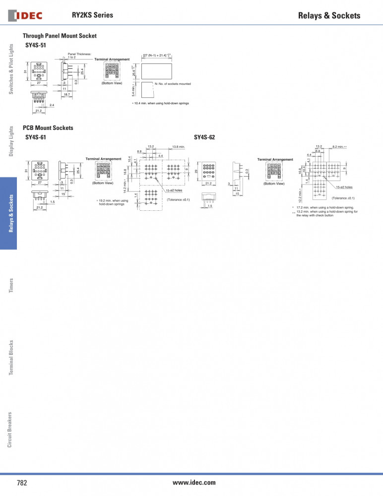 IDEC RY2KS series technical document page 4