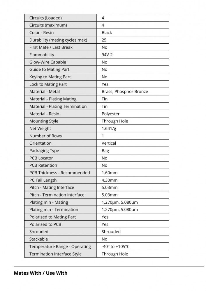 MOLEX 10181048 drawing image, page 3