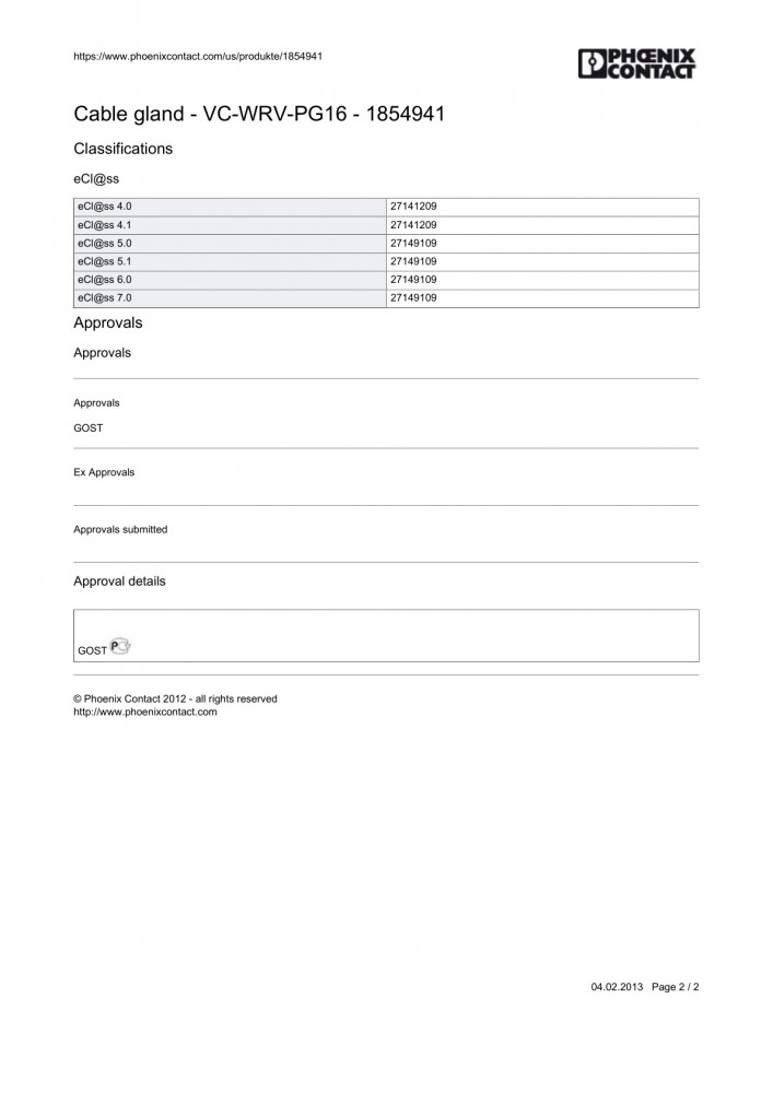 Phoenix Contact 1854941 product document page 2