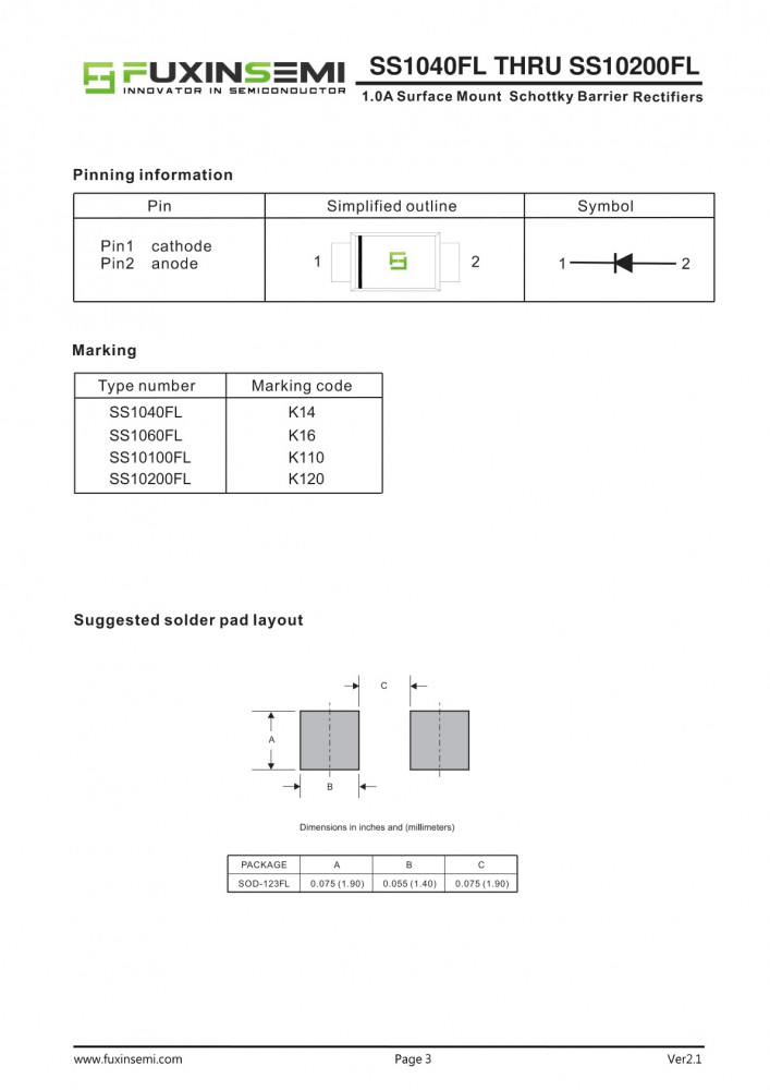 SS10100FL datasheet page 3