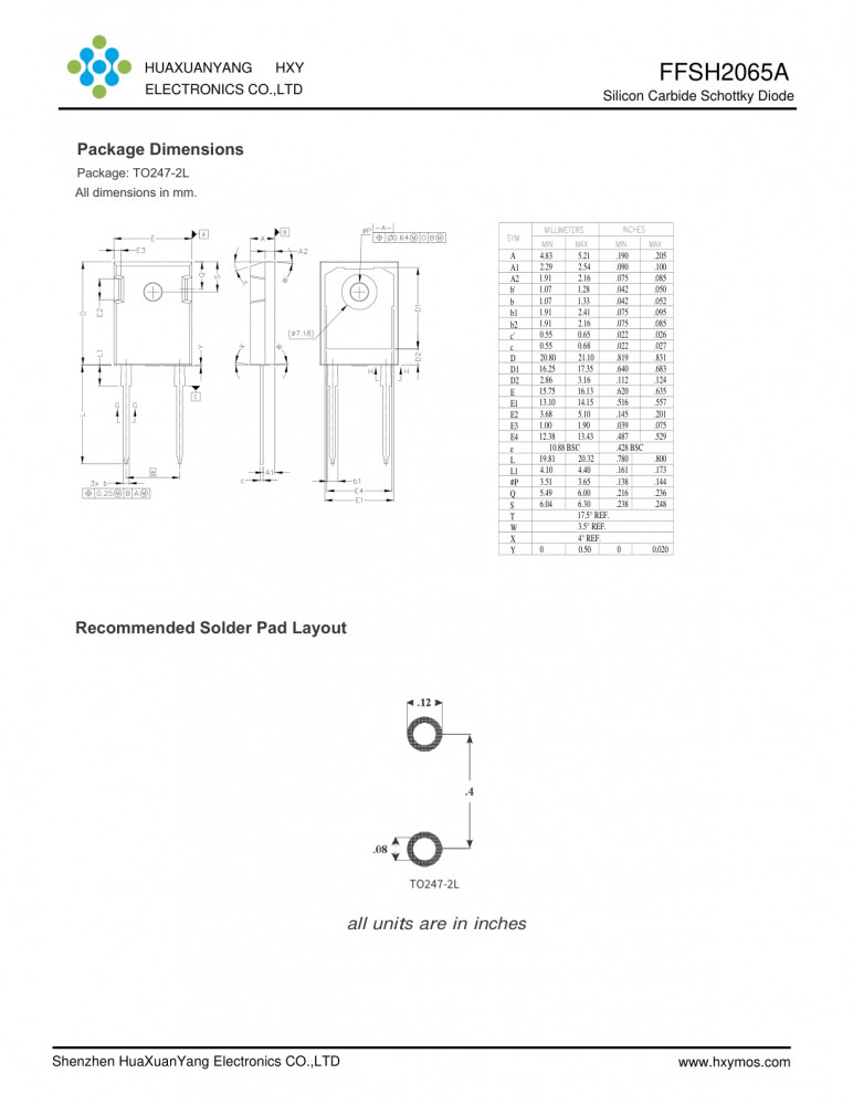 FFSH2065A-HXY datasheet page 4
