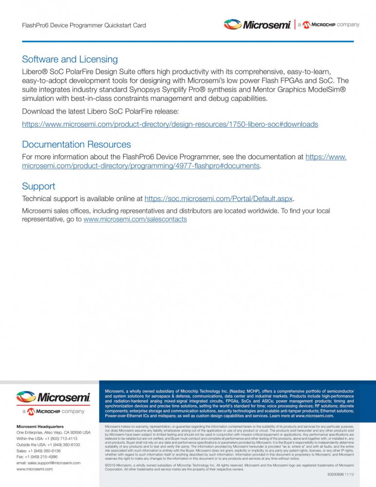 FlashPro6 Quickstart Card page 2