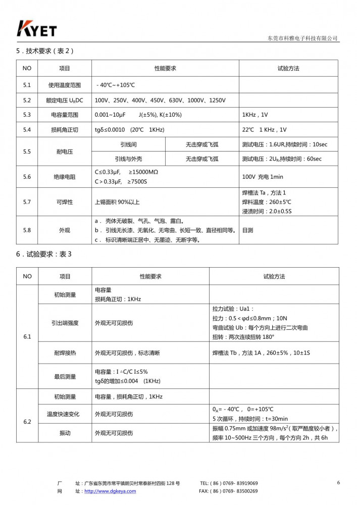 KYET AHB474J2E1001 specification page 6