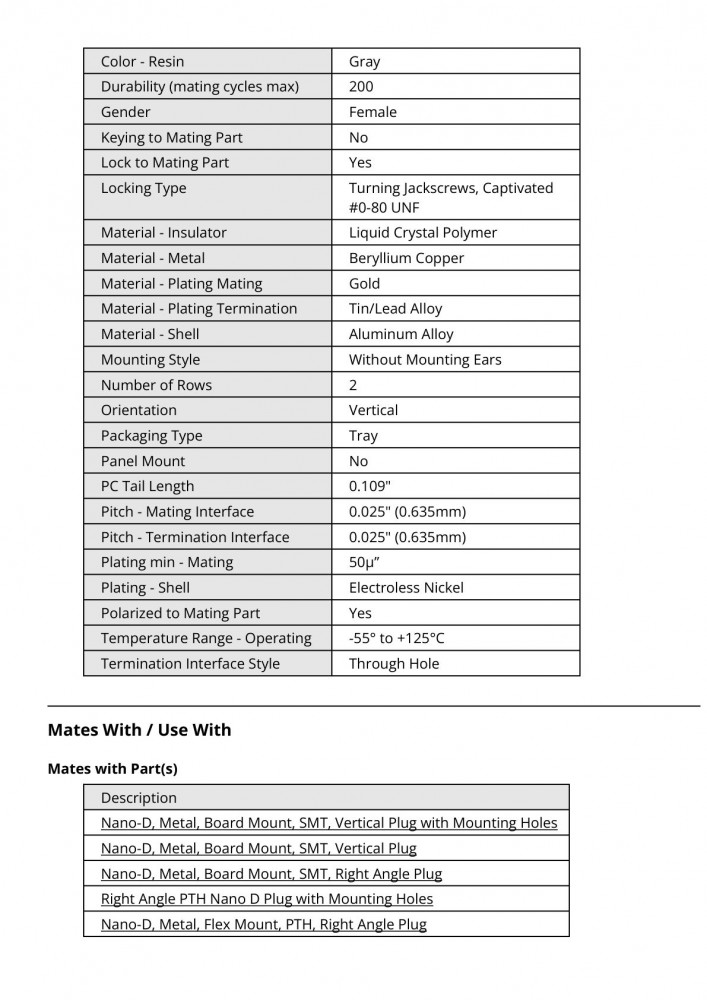 Technical document page 2 for NK-2H2-051-235-JC00