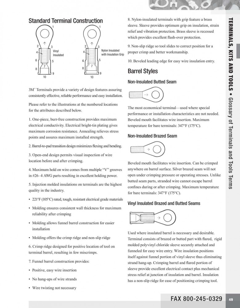 3M Scotchlok terminals catalog page 3