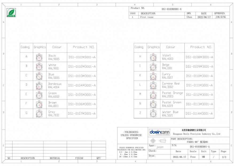 DS1-0101M3001-A technical document page 2