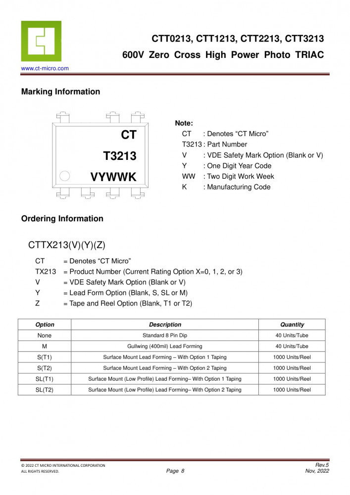 CTT3213 datasheet page 8