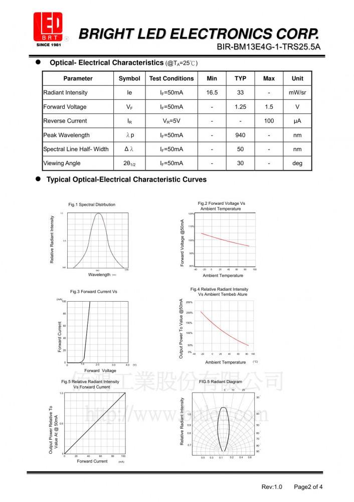 BIR-BM13E4G-1-TRS25 datasheet page 2