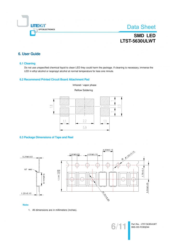LTST-5630ULWT datasheet page 7