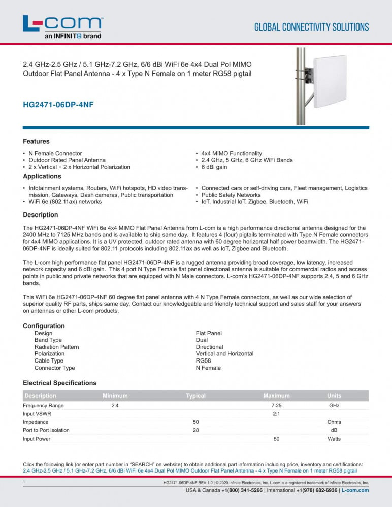 HG2471-06DP-4NF technical document page 1
