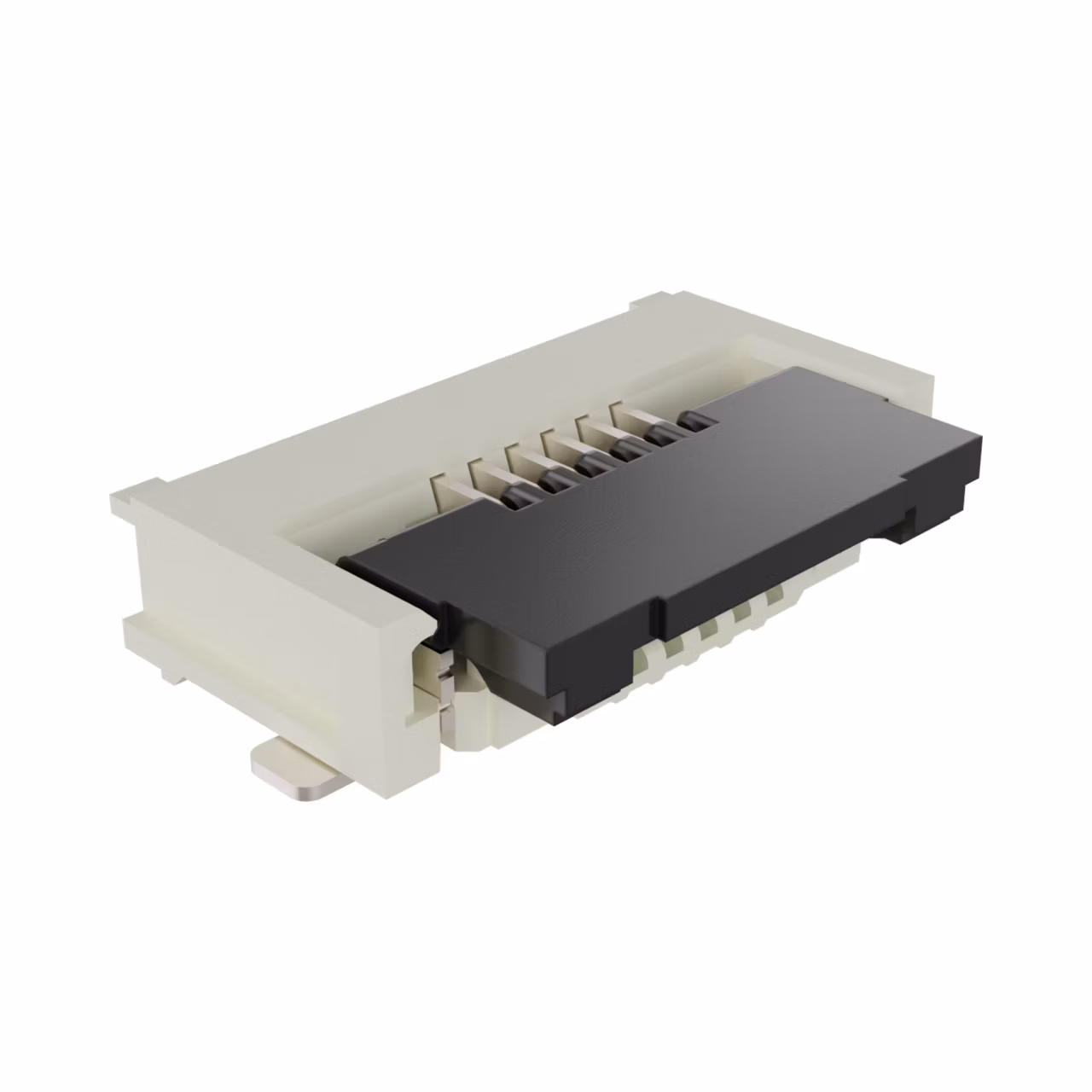 Easy-On FFC/FPC Connector, 0.50mm Pitch, 1.90mm Height, Single Bottom Contact (FS19), Right-Angle, Surface Mount, ZIF, 6 Circuits, Tin-Bismuth Plating for sale