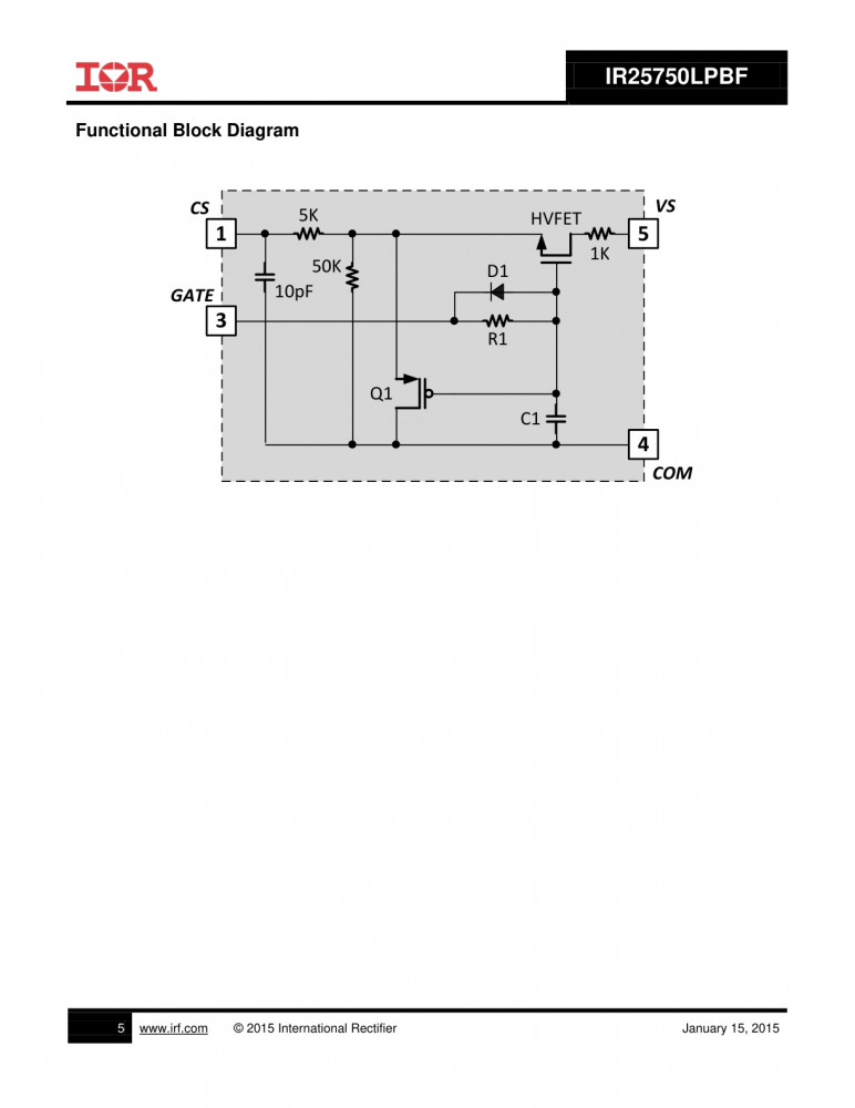 IR25750L datasheet page 5