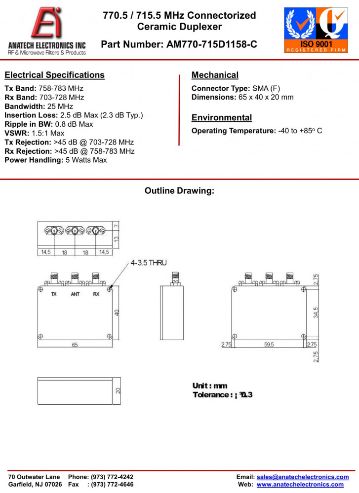 AM770-715D1158-C technical document page