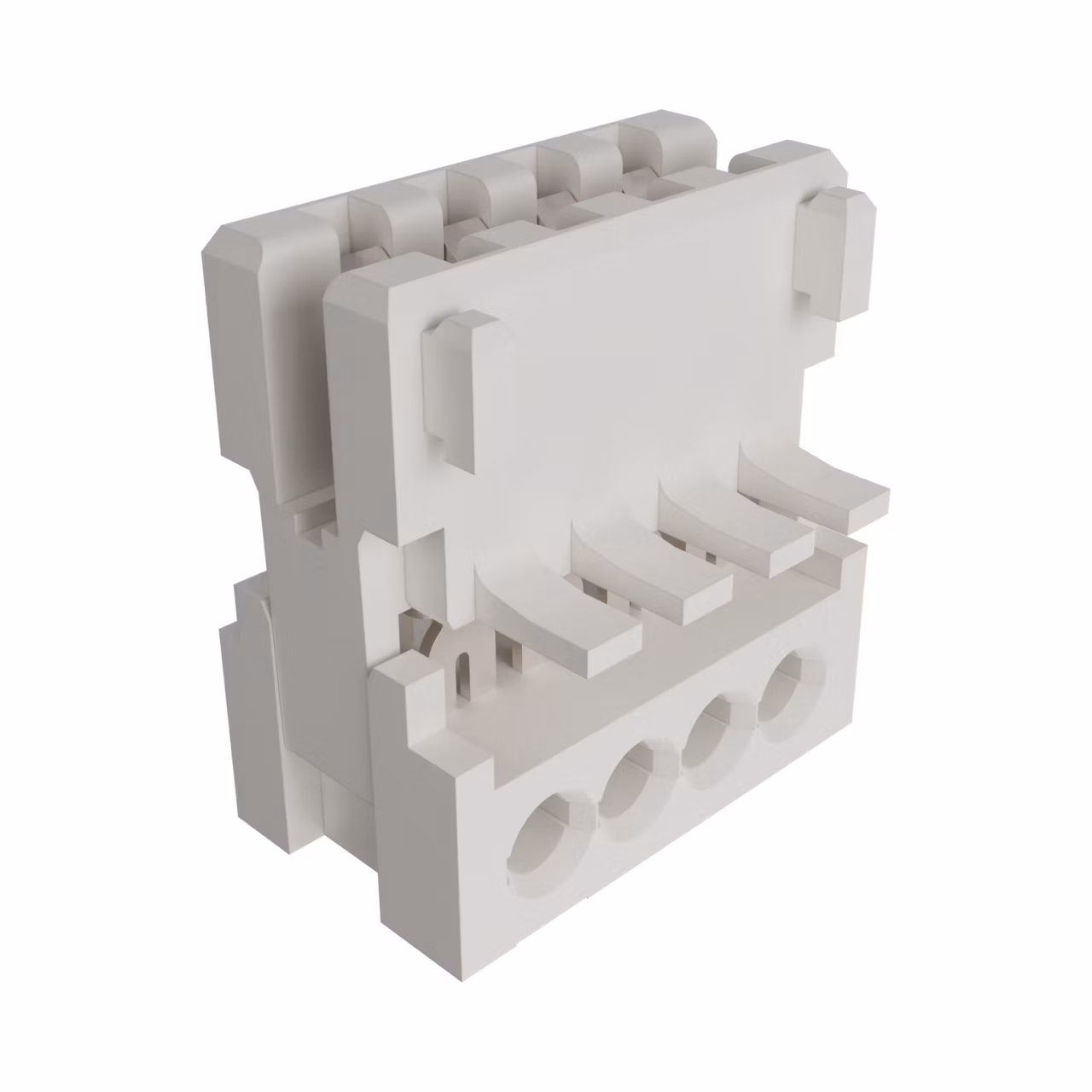 Appli-Mate RAST 2.5 Female Connector, 2.50mm Pitch, 4 Circuits, Positions B, C & D Removed, Open Endwalls for sale