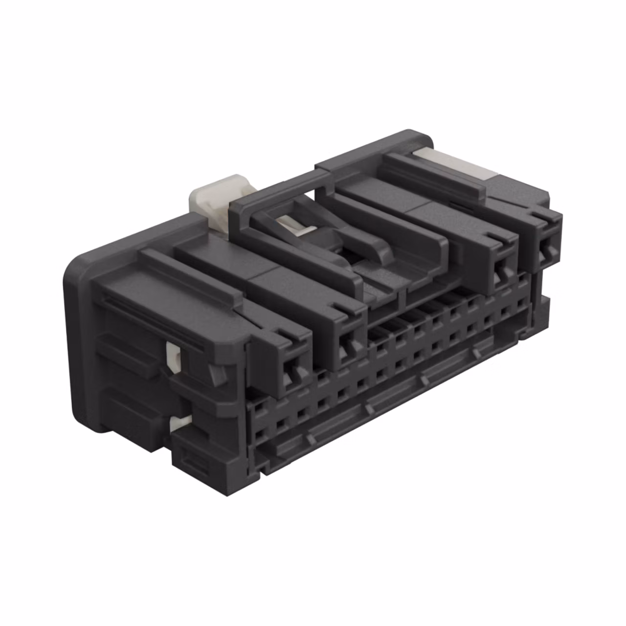 Mini50 Unsealed Receptacle, UL 94 HB, 3 Rows, with CPA, 34 Circuits, Polarization Option C, Dark Gray for sale