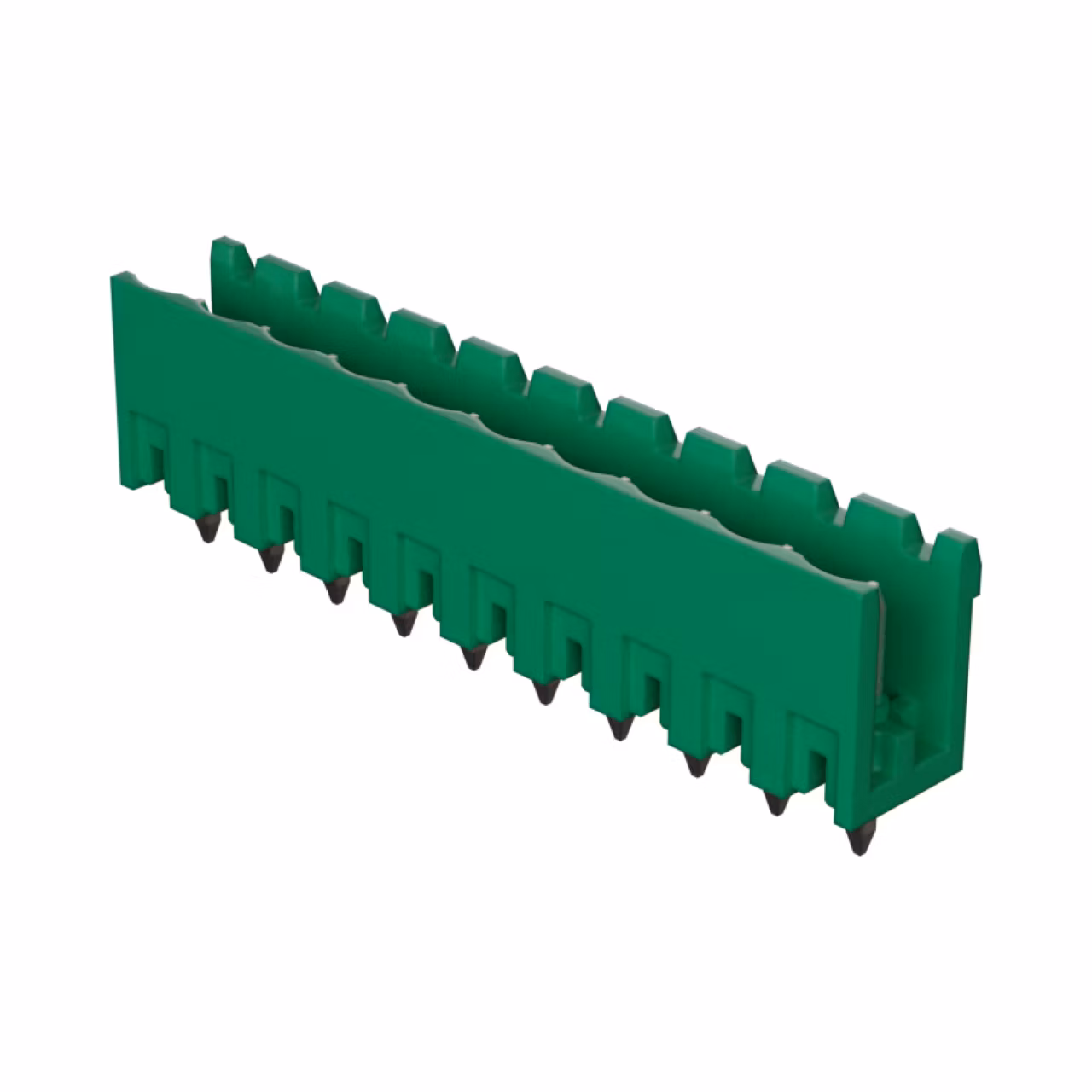 5.08mm Pitch Eurostyle Vertical PCB Header, Open Ends, Green Housing, 10  Circuits for sale