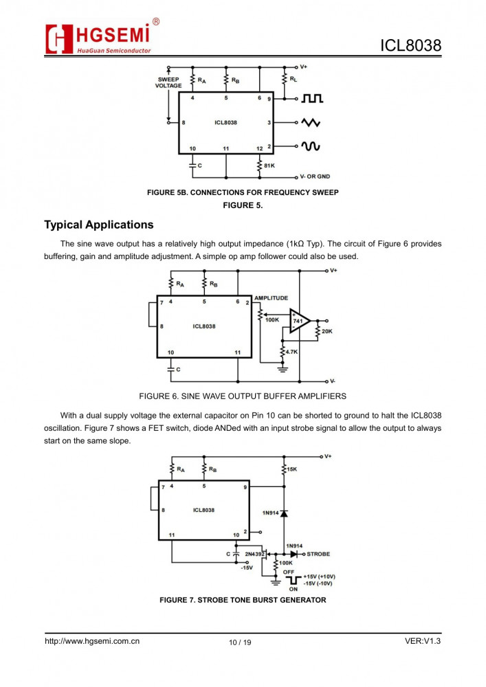 ICL8038N datasheet page 10