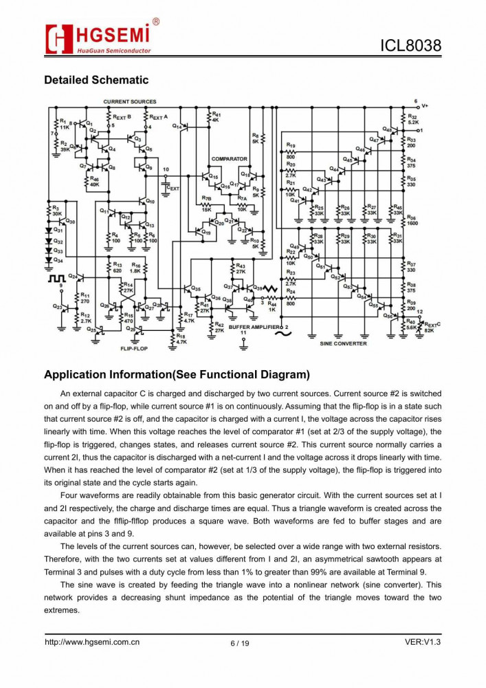 ICL8038N datasheet page 6