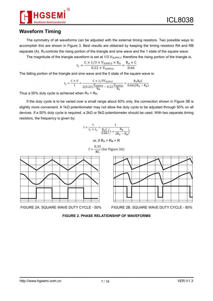 ICL8038N datasheet page 7